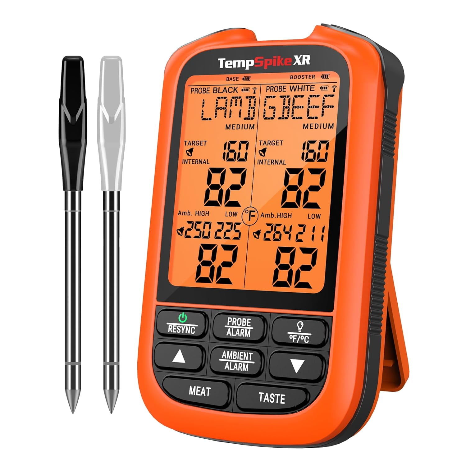 TempSpike 1000FT Wireless Meat Thermometer Digital with 2 Upgraded ...