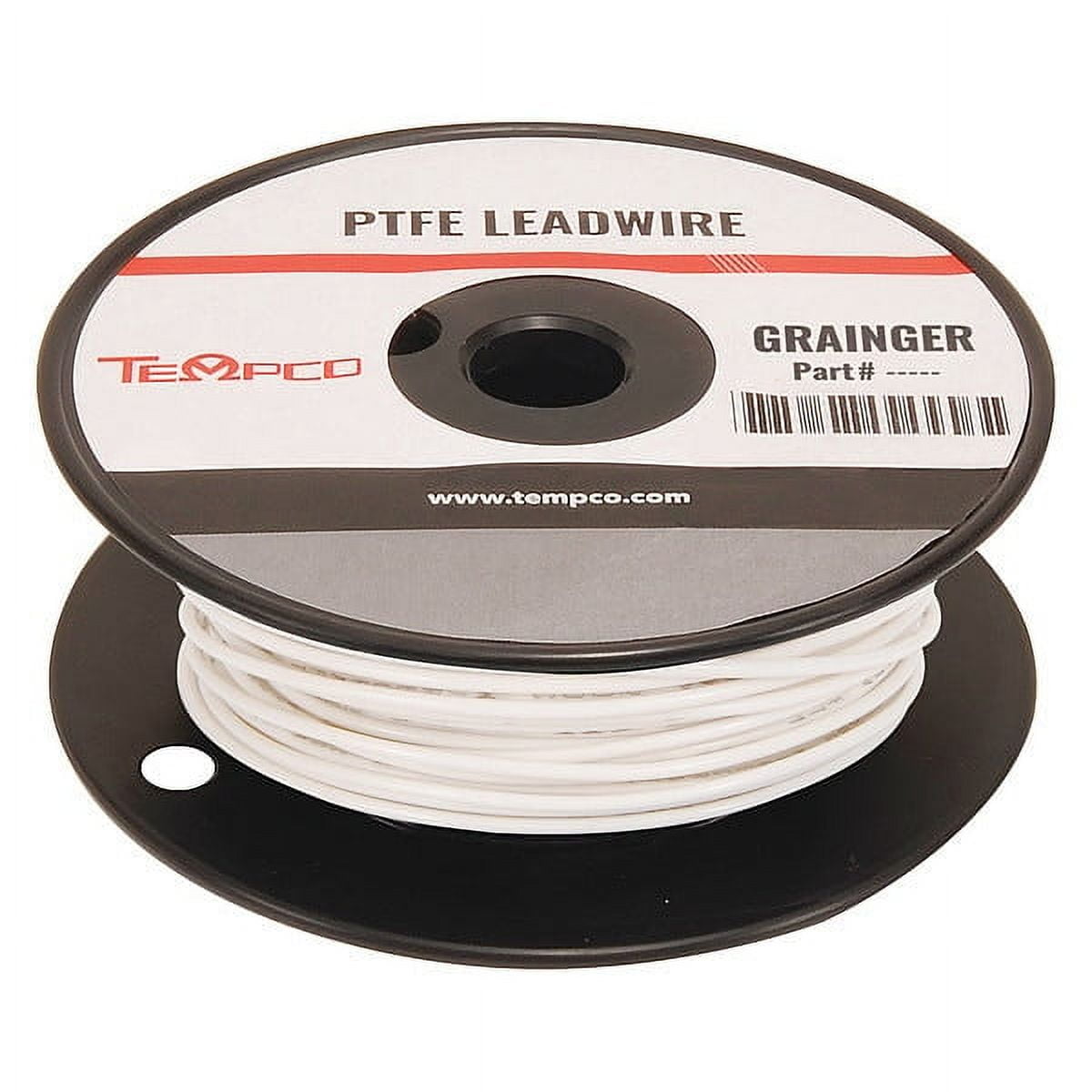 Tempco High Temp Lead Wire,14AWG,100ft,Wht LDWR-1056 - Walmart.com