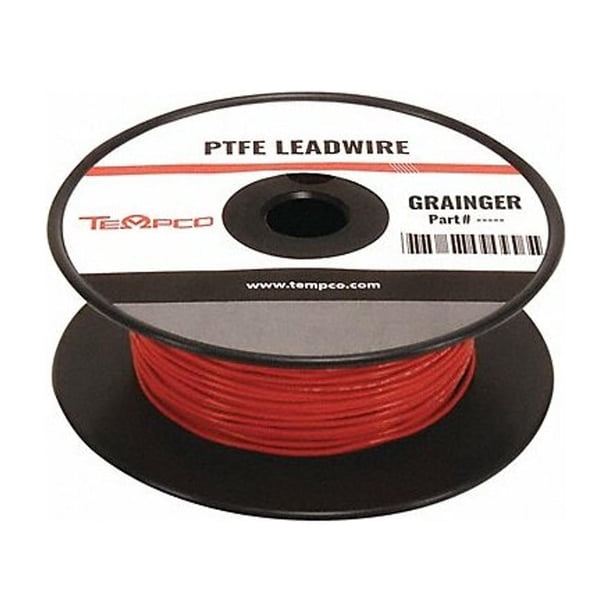Tempco High Temp Lead Wire, 14 AWG, Red, 250 ft LDWR-1066 - Walmart ...