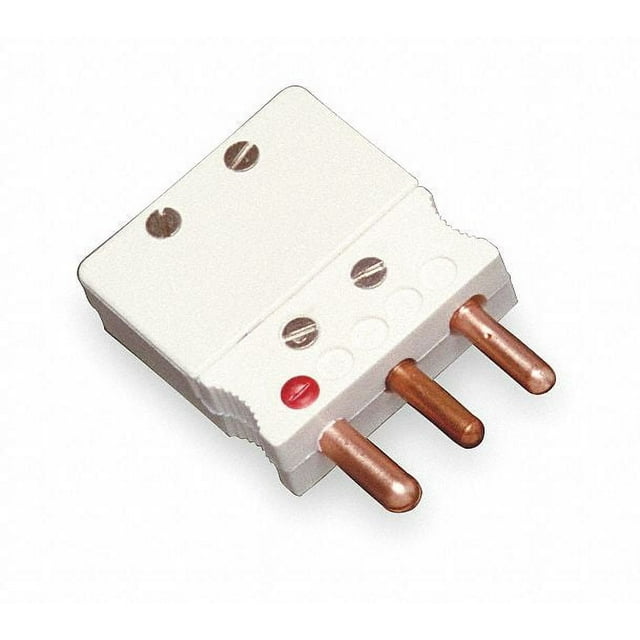 Tempco Thermocouple Plug,Cu,White,3 Pin QD TCA-101-142 - Walmart.com
