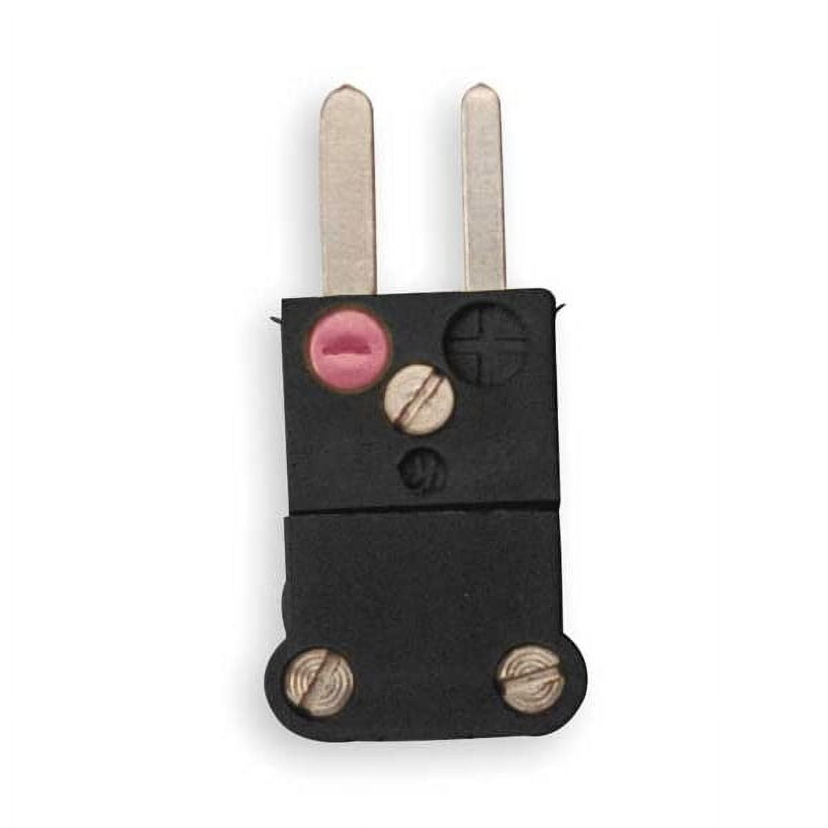 Tempco Thermocouple Plug,J,Black,(2) Flat Pins TCAR-1013 - Walmart.com