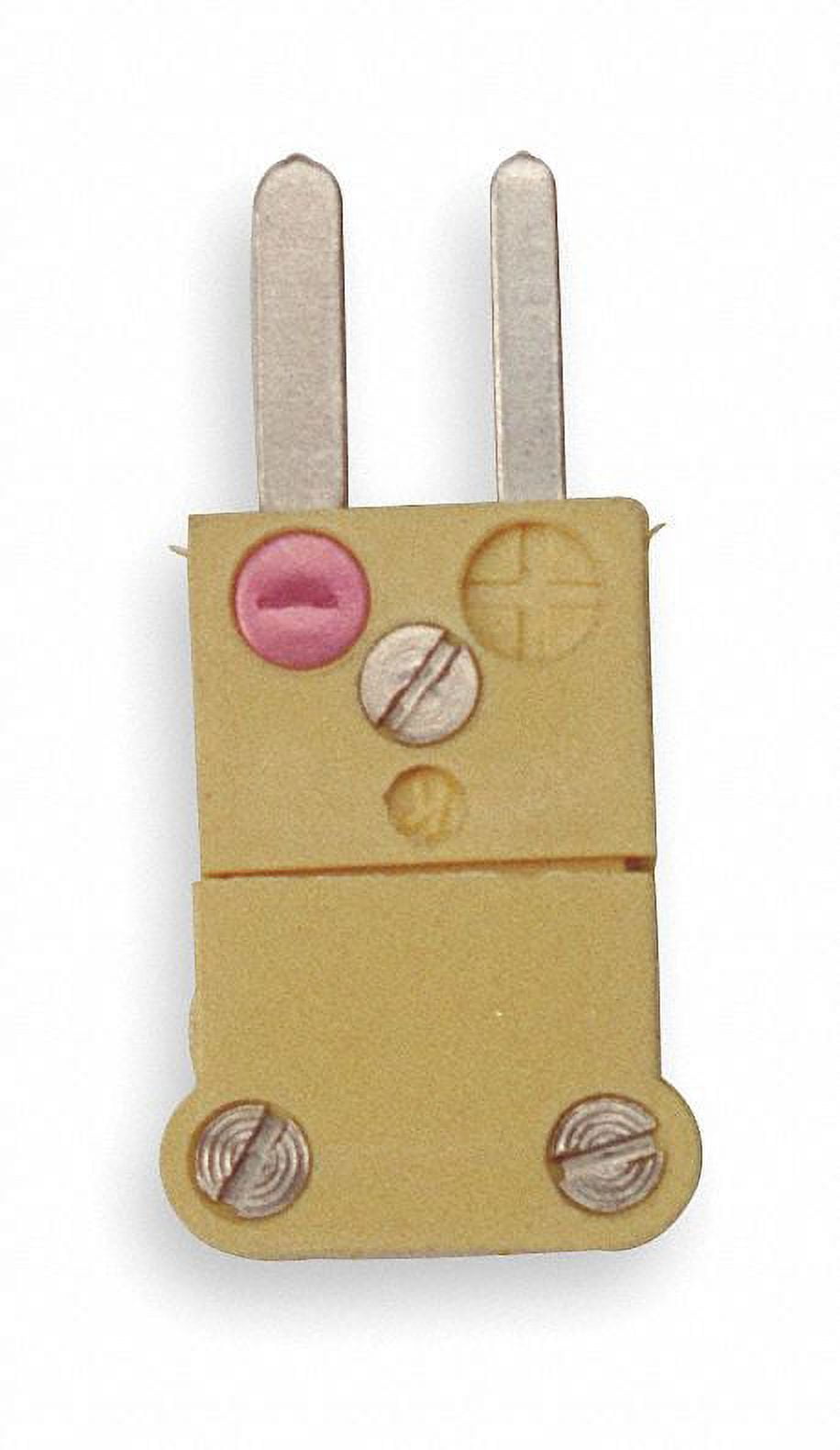 Tempco Thermocouple Plug,K,Yellow,Miniature TCAR-1012 - Walmart.com