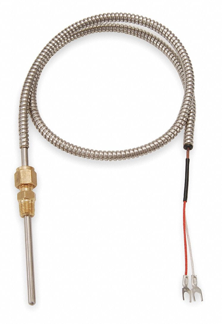 Tempco Thermocouple,Type J,Lead 144 In TCP60090 - Walmart.com