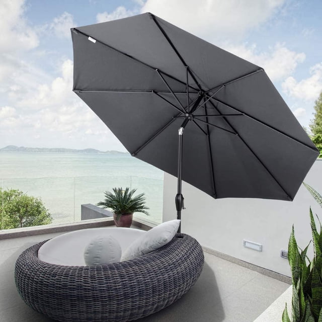 Tempera 9FT Push Botton Tilt patio umbrella - Walmart Business Supplies