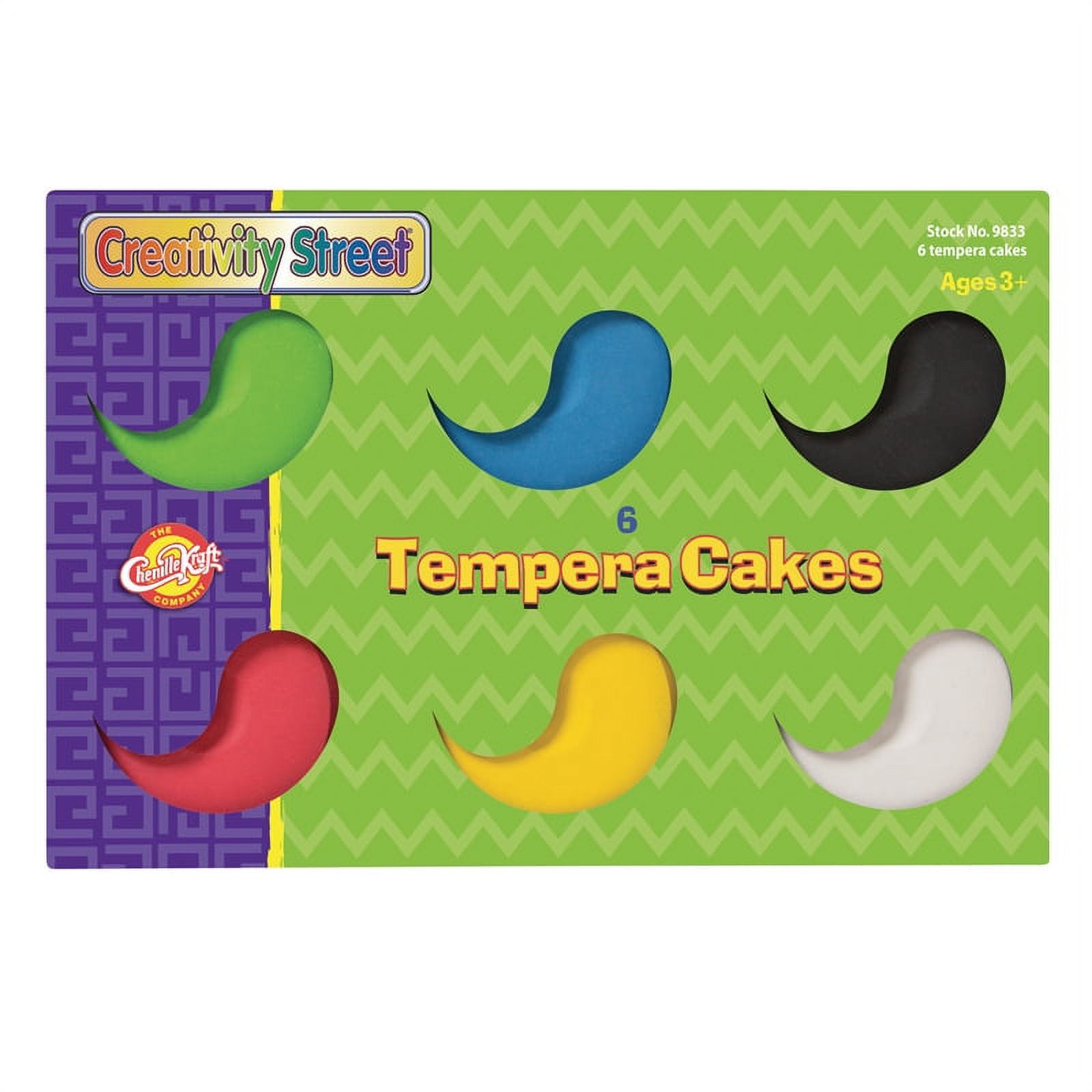 Tempera Cakes, 6 Assorted Colors, 1 Set | Bundle of 10 Packs - Walmart.com