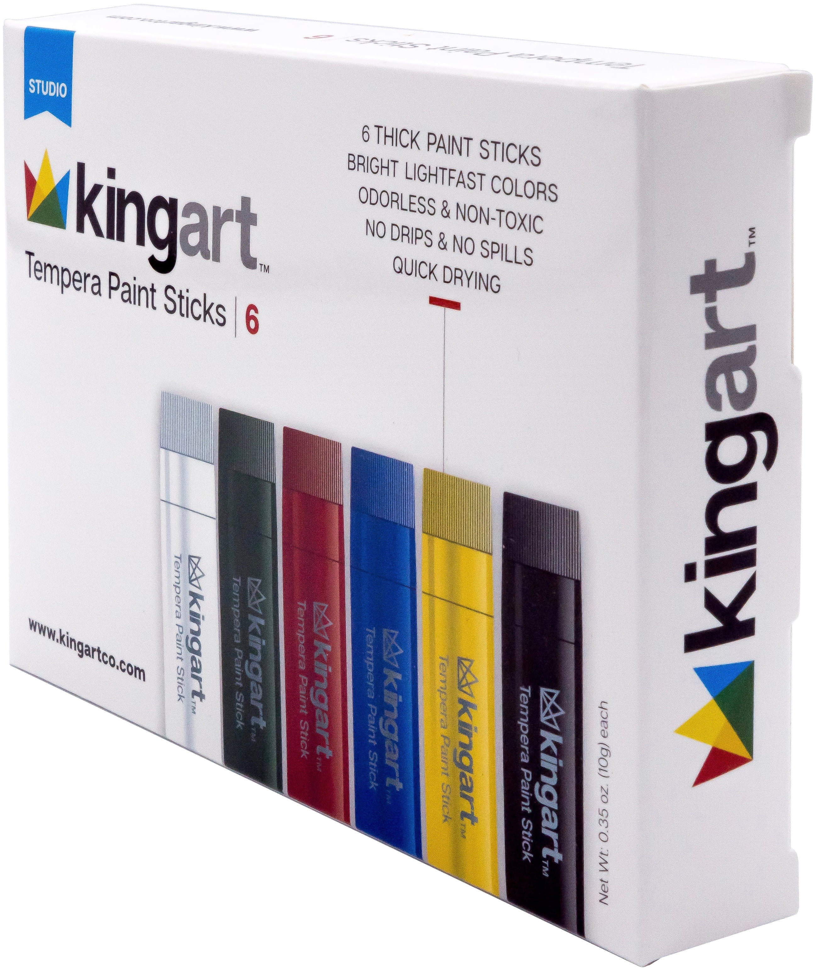Tempera Paint Stick Set 6/Pkg- - Walmart.com