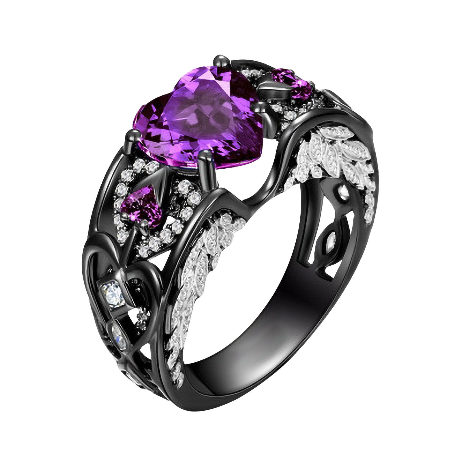 Temperament Versatile 2Mm Purple Ring, Angel Ring For Women,Hair Cream ...