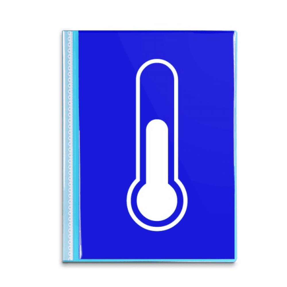 Temperature Blue Square Warning Mark Book Sheet Protectors Portfolio ...