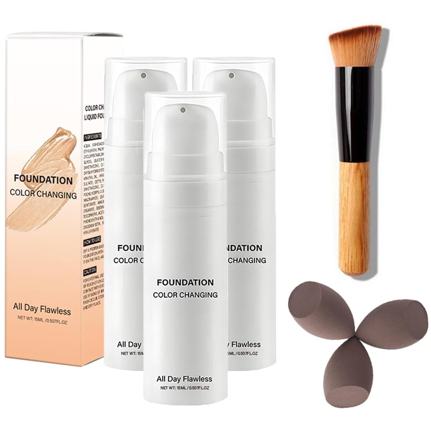 Temperature Changing Foundation, Color Changing Foundation Base, Skin ...