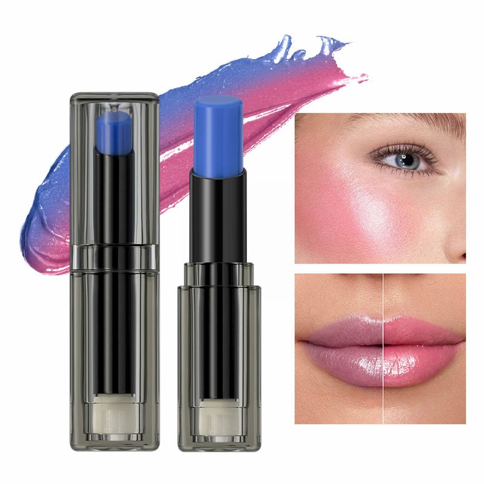 Temperature Changing Lipstick Blue Adjust Lips Adjust Lip Color Gloss ...