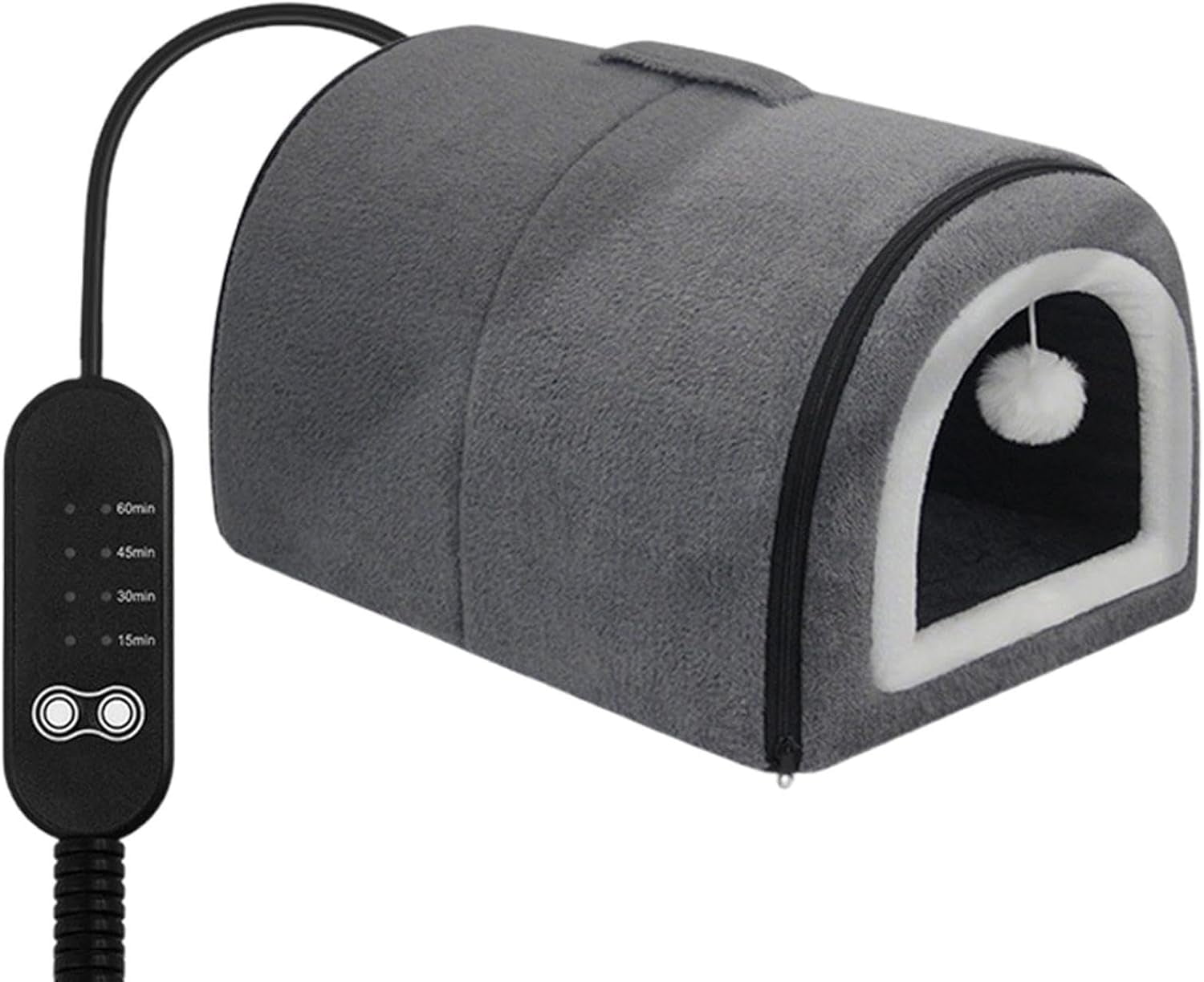 Temperature Controlled Heated Bed for Indoor Cats – Soft Semi-Enclosed ...