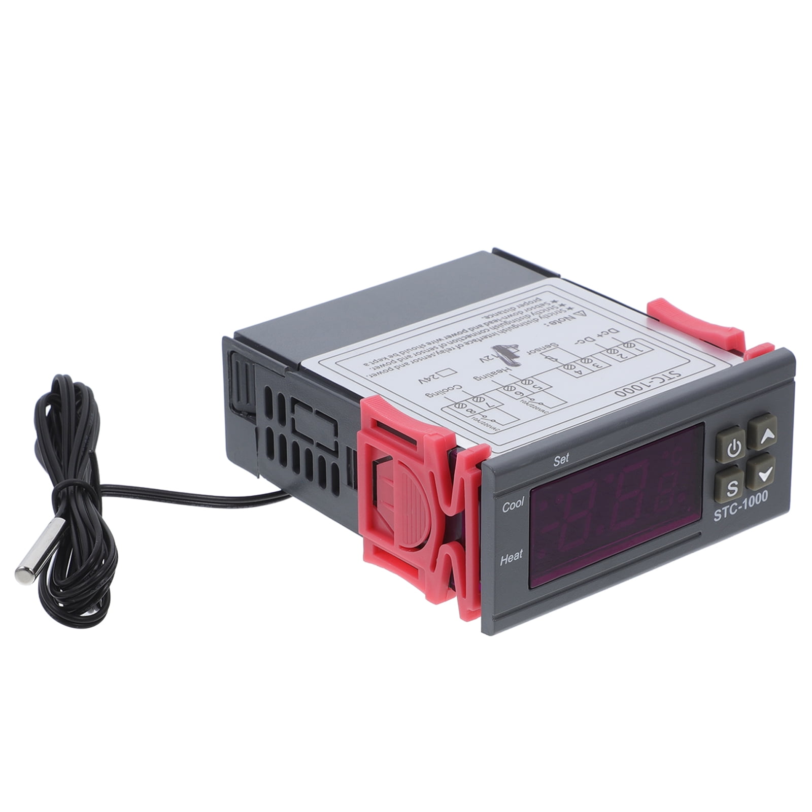 Temperature Controller Cooling And Heating Digital Thermostat Sensor ...