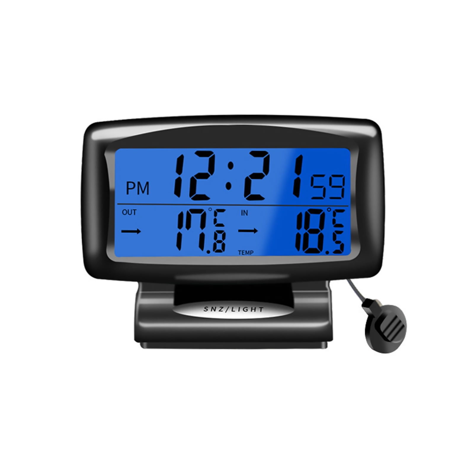 Temperature Dashboard Clock Digital Display, LCD Backlight ...