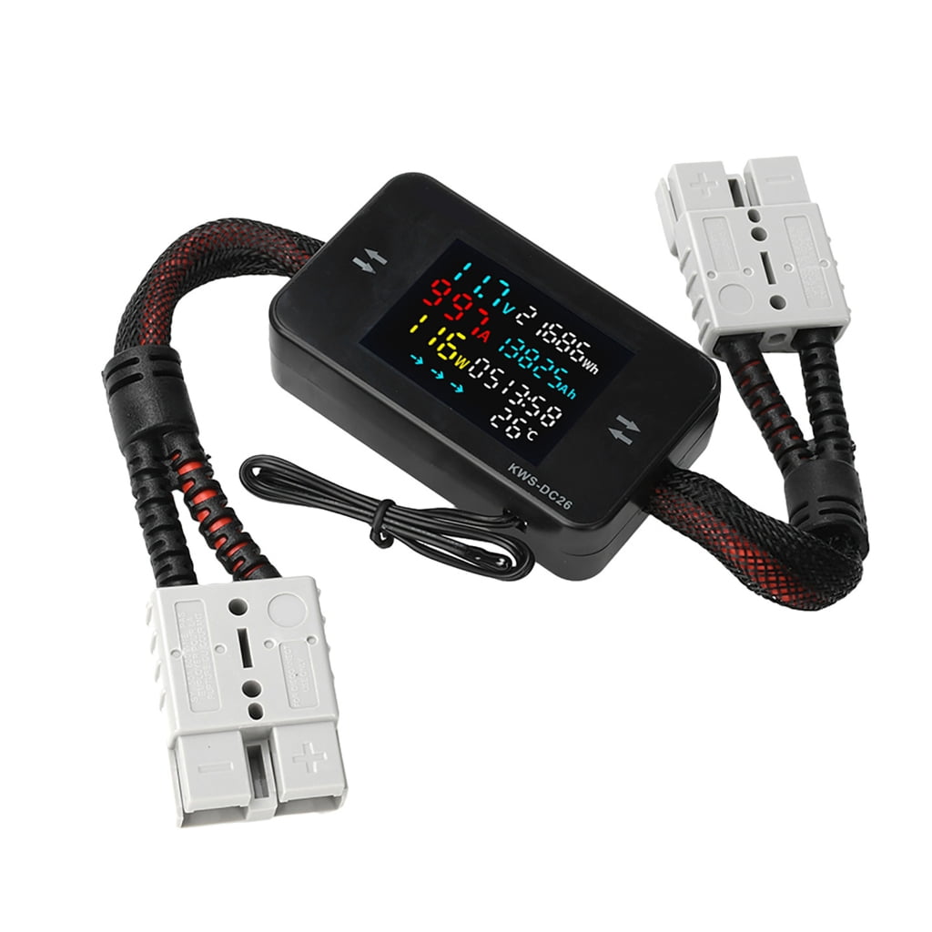 Temperature Digital Battery Charging Tester Voltmeter Ammeter for ...