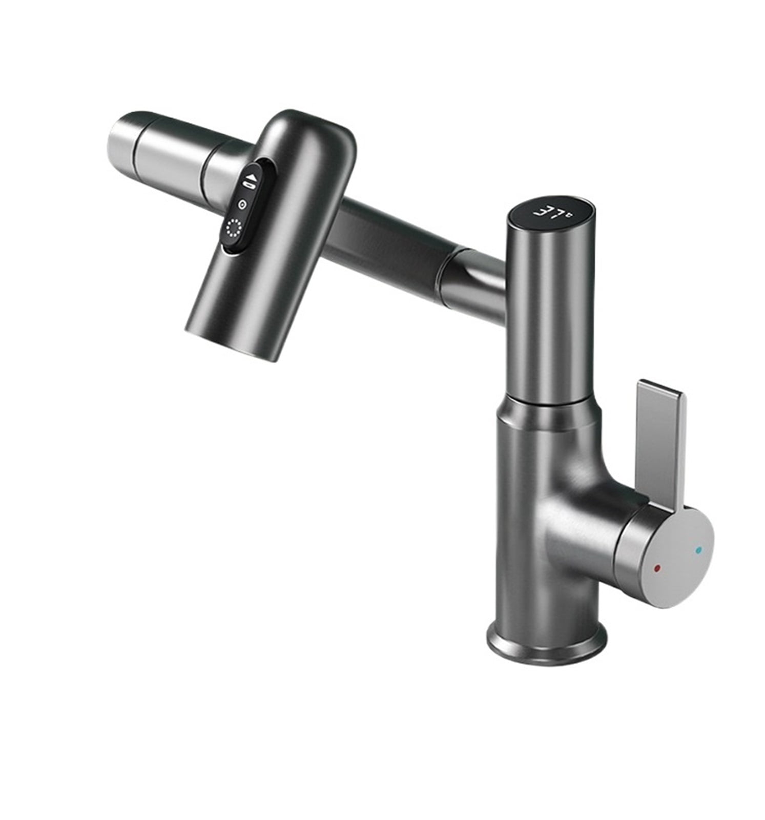 Temperature Digital LED Display Basin Faucet, 360 Rotation 3 Modes ...