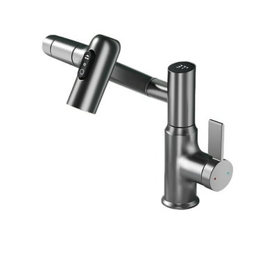 Lefton Rotatable Bathroom Faucet with Temperature Display (Batteries ...