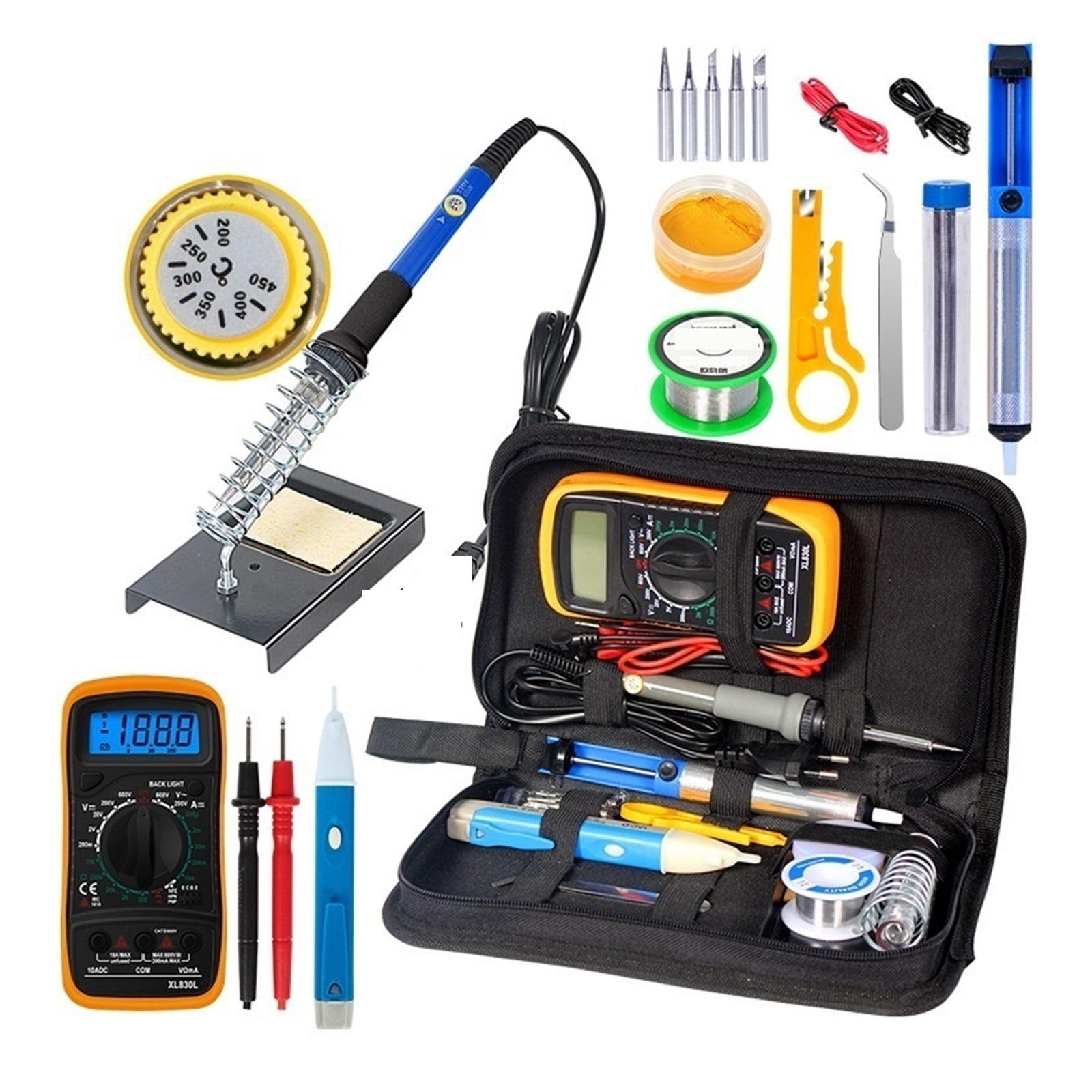 Temperature Electric Soldering Iron Kit,Soldering Iron Kit,Multimeter ...