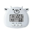 Temperature Humidity Meter, Cute Multi-Function Electronic Clock with ...
