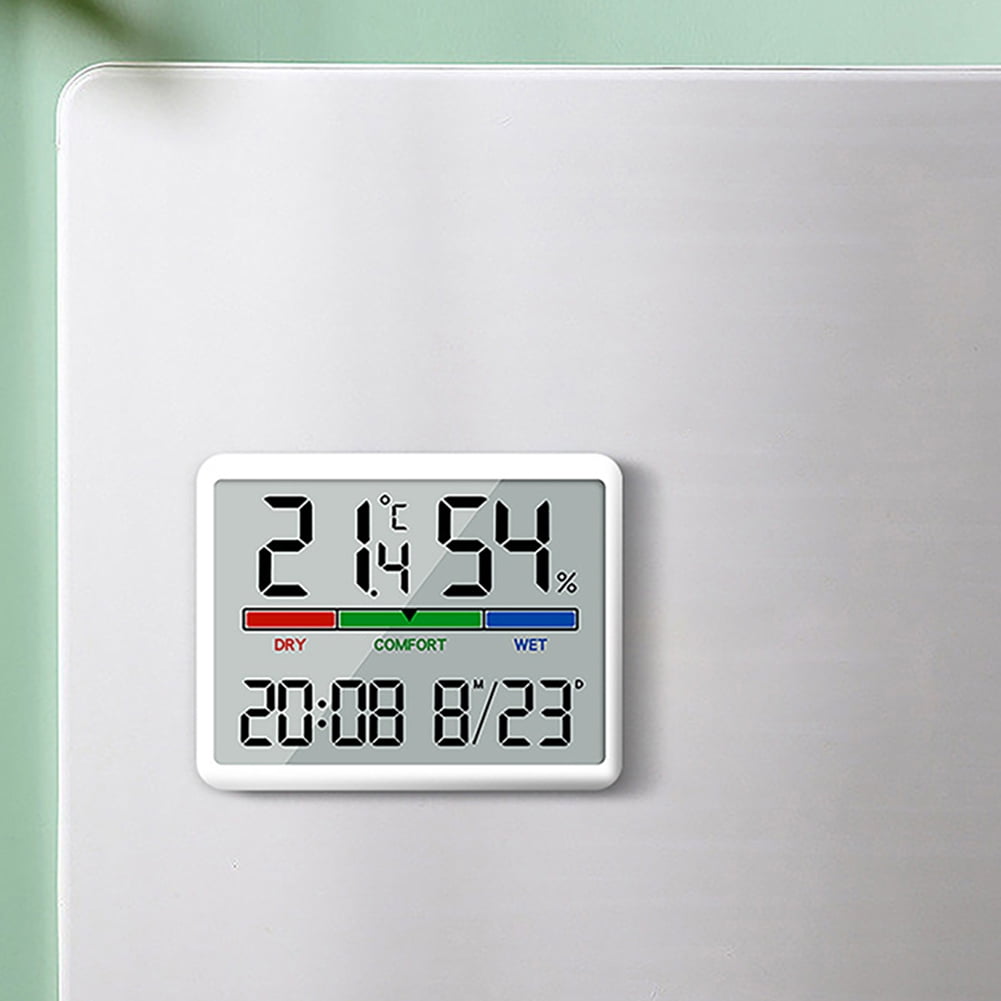 Temperature Humidity Meter Multi-function Magnetic Design Large Screen ...