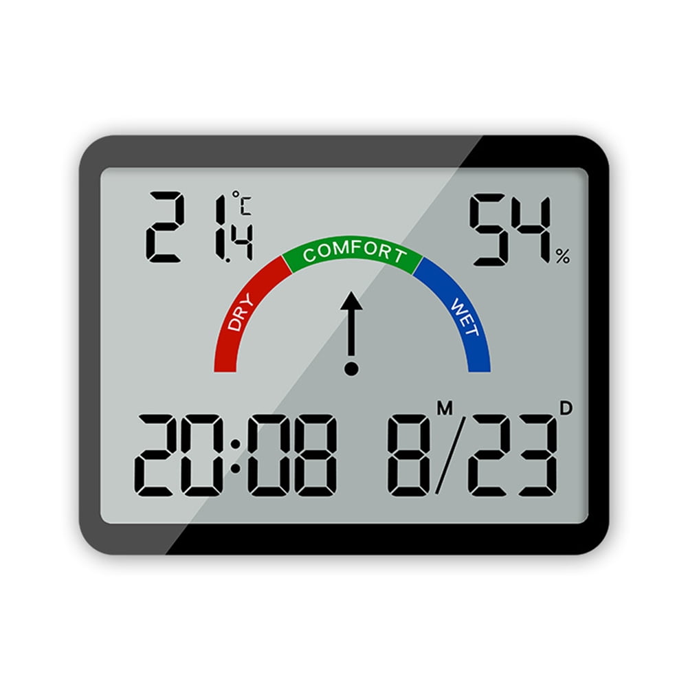 Temperature Humidity Meter Multi-function Magnetic Design Large Screen ...