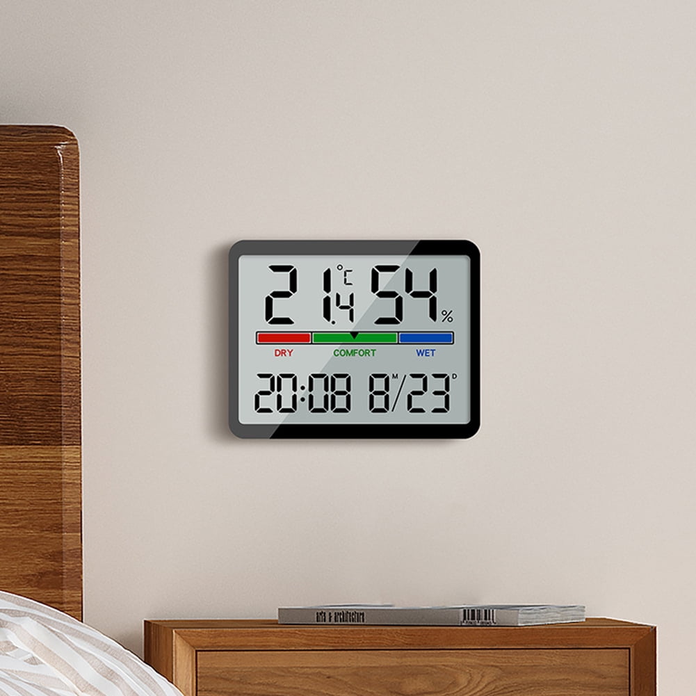 Temperature Humidity Meter Multi-function Magnetic Design Large Screen ...