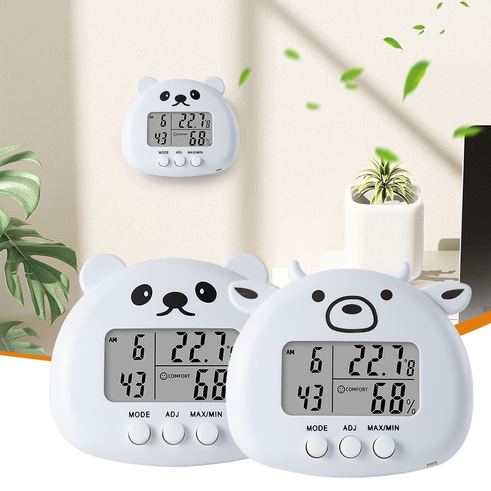 Temperature and Humidity Meter-Multifunction Digital Clock & Alarm ...