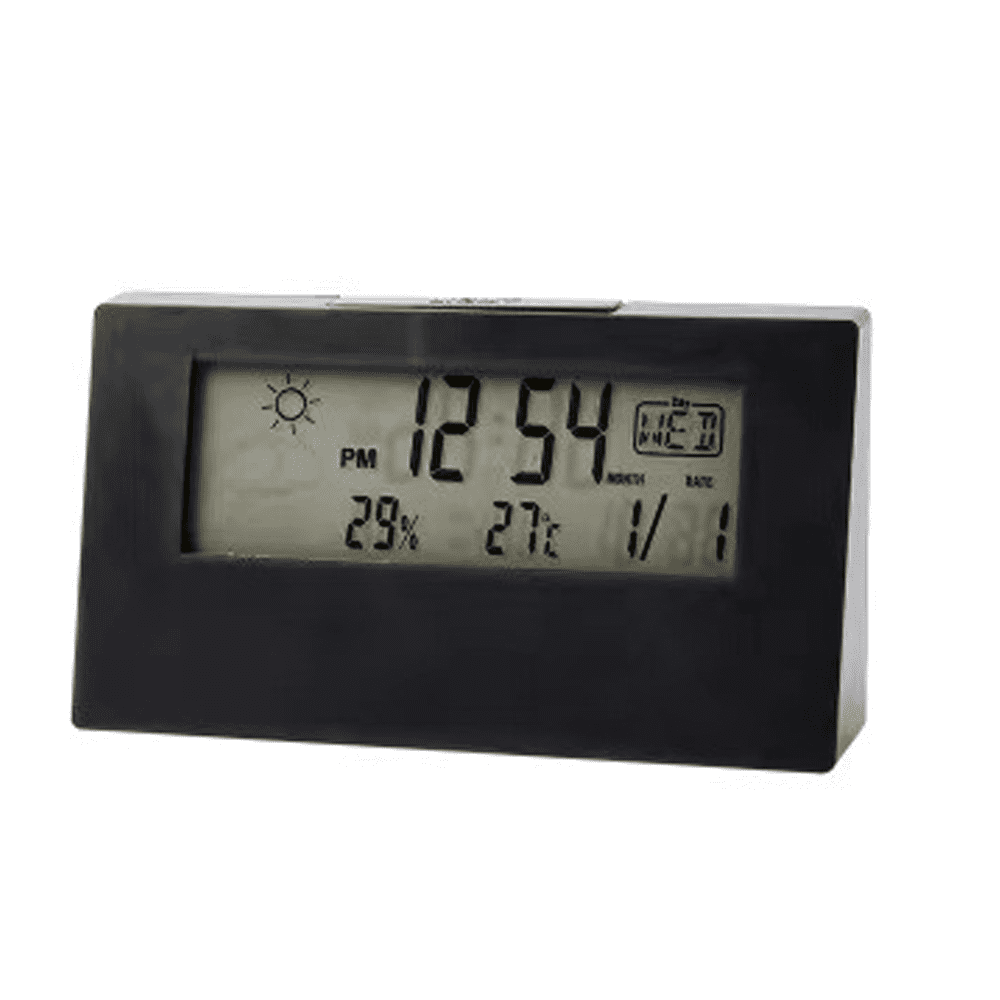 Temperature & Humidity Monitor Simple clock weather humidity mute ...