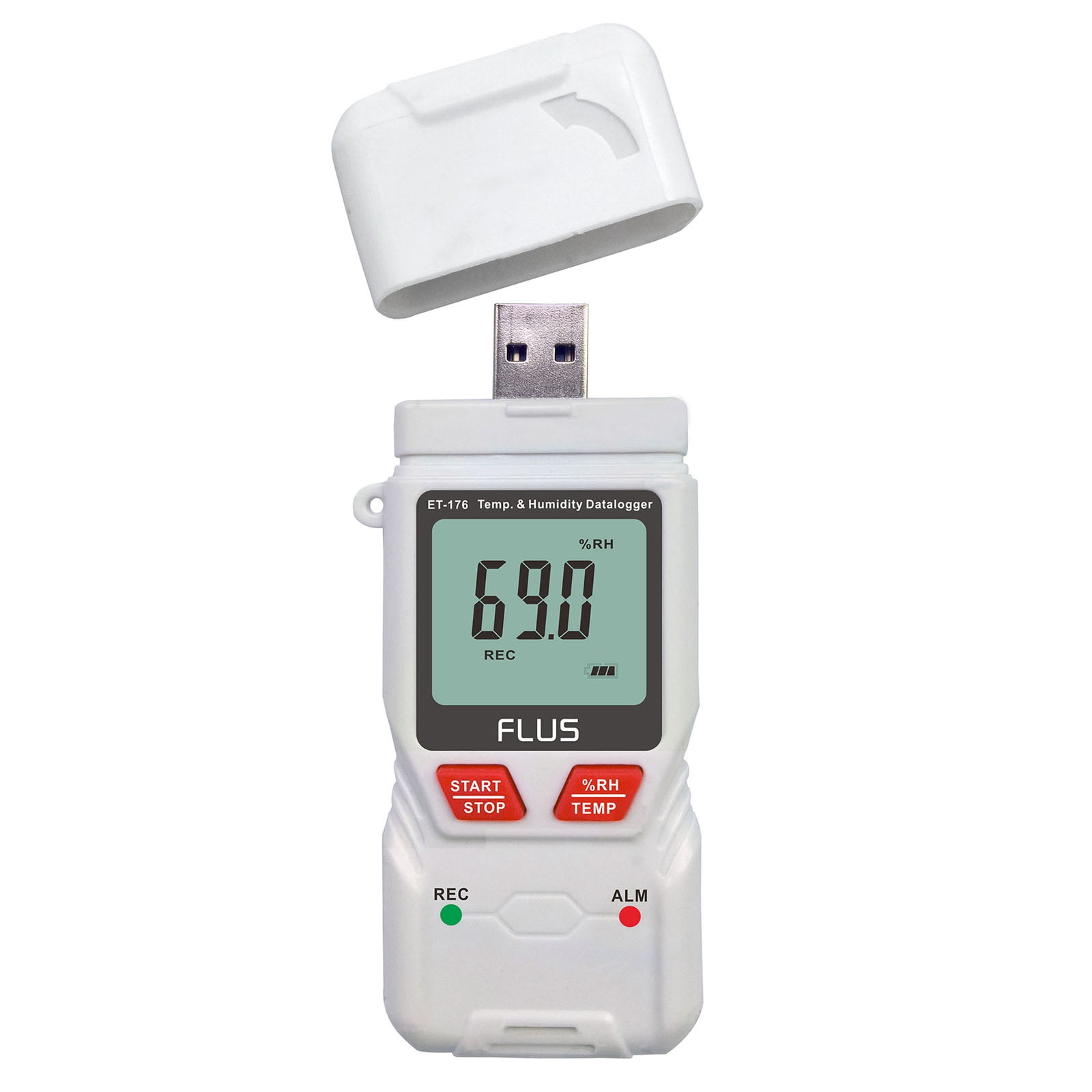 Temperature and Humidity Recorder Portable USB Interface Data Logger PDF File Format with Large ...