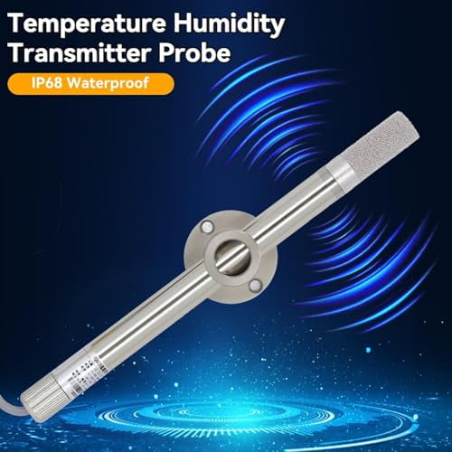Temperature Humidity Sensor,FG6020 Temperature Transmitter Probe 4‑20mA ...