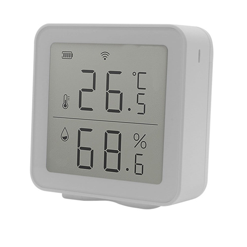 Temperature Humidity Sensor with Digital LCD Display, AAA Batteries not ...