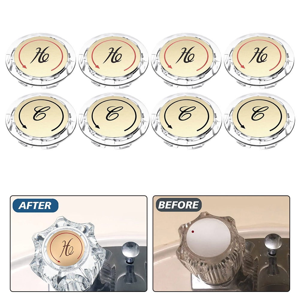 Temperature Indicator Buttons 8 Pack Of Faucet Index Stickers For Hot ...