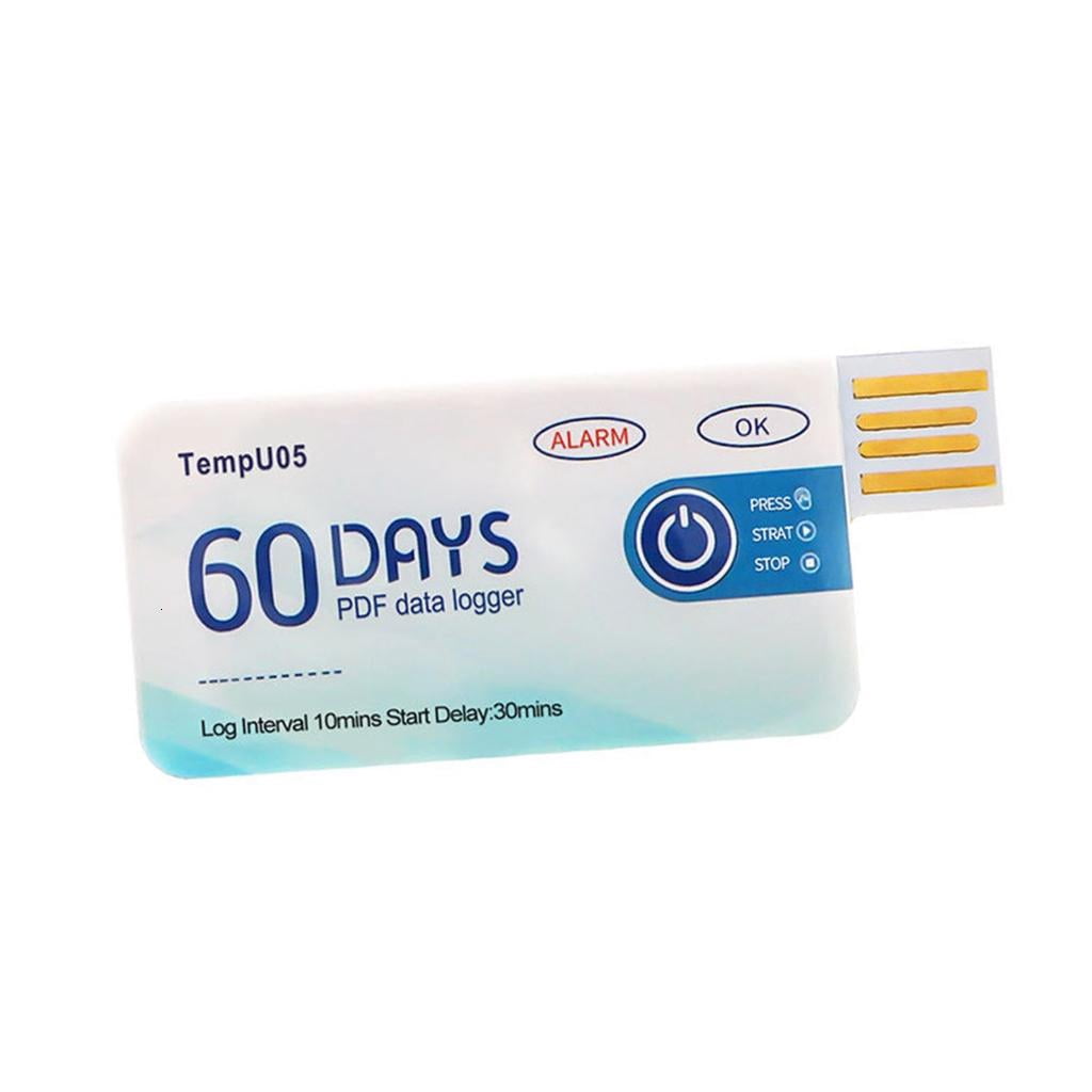 60 Days Temperature Logger with PDF Report USB Temperature Data Logger ...