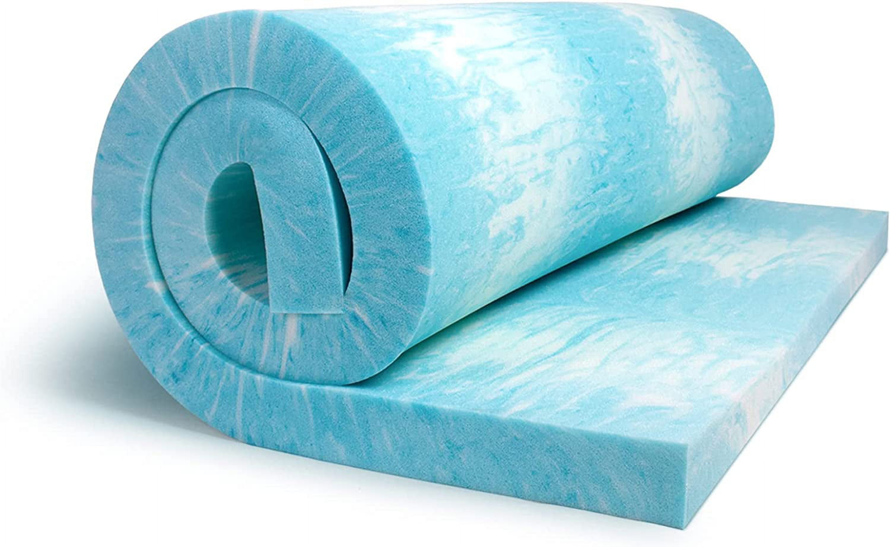 Temperature Regulating Memory Foam Mattress Topper, High Density ...