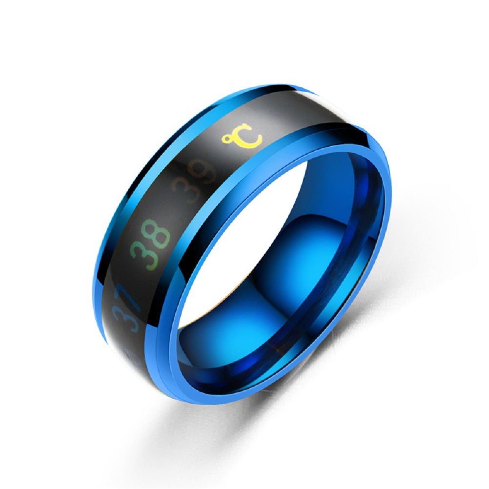Temperature Ring Titanium Steel Mood Emotion Feeling Intelligent ...