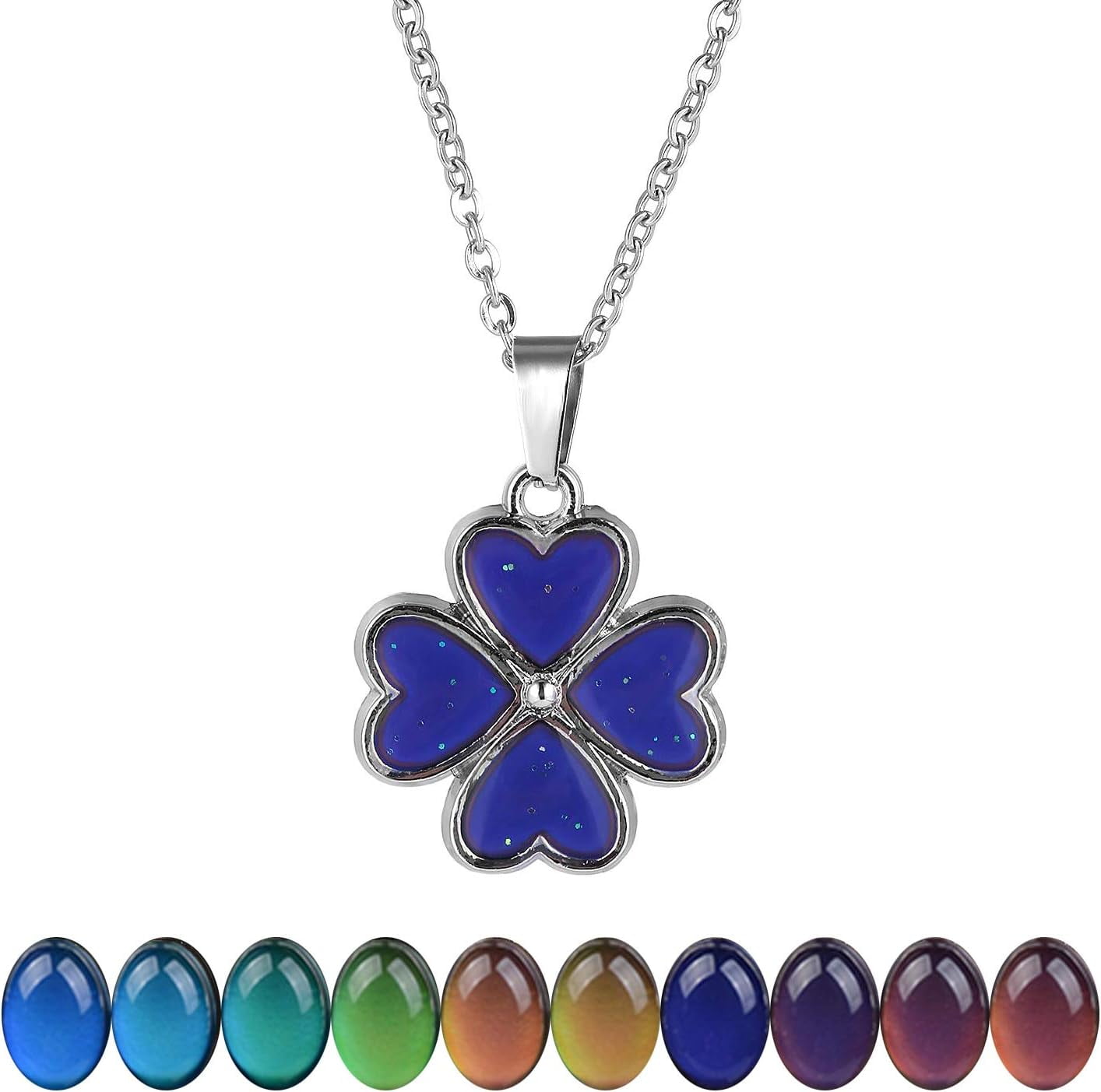 Temperature Sensing Color Changing Pendant Necklace With 19.29 ...