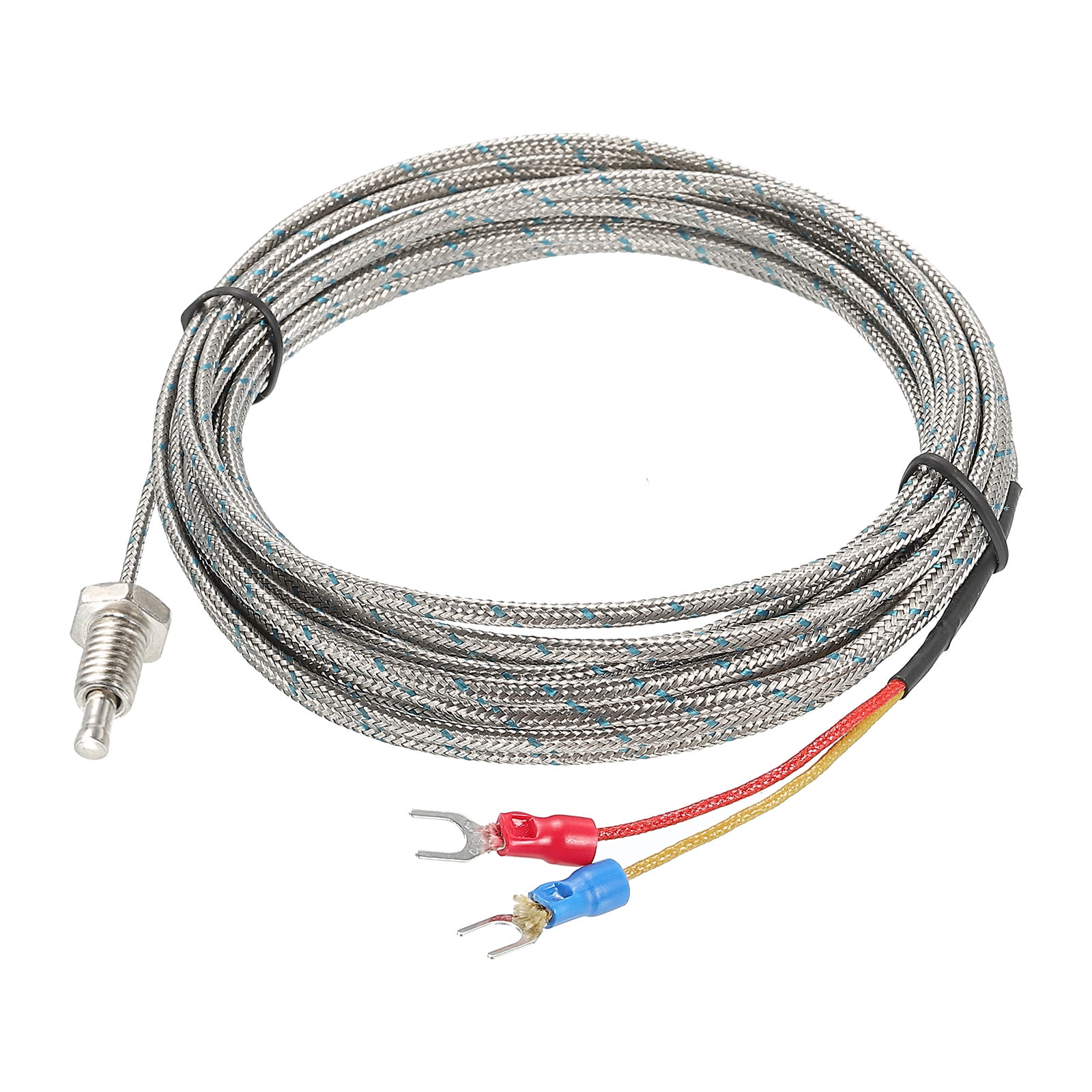 Temperature Sensor M8 Screw Temperature Probe Thermocouple J Type 13ft ...