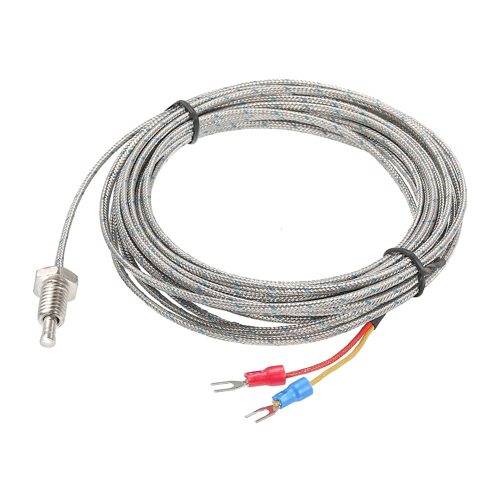 Temperature Sensor M8 Screw Temperature Probe Thermocouple J Type 16ft ...