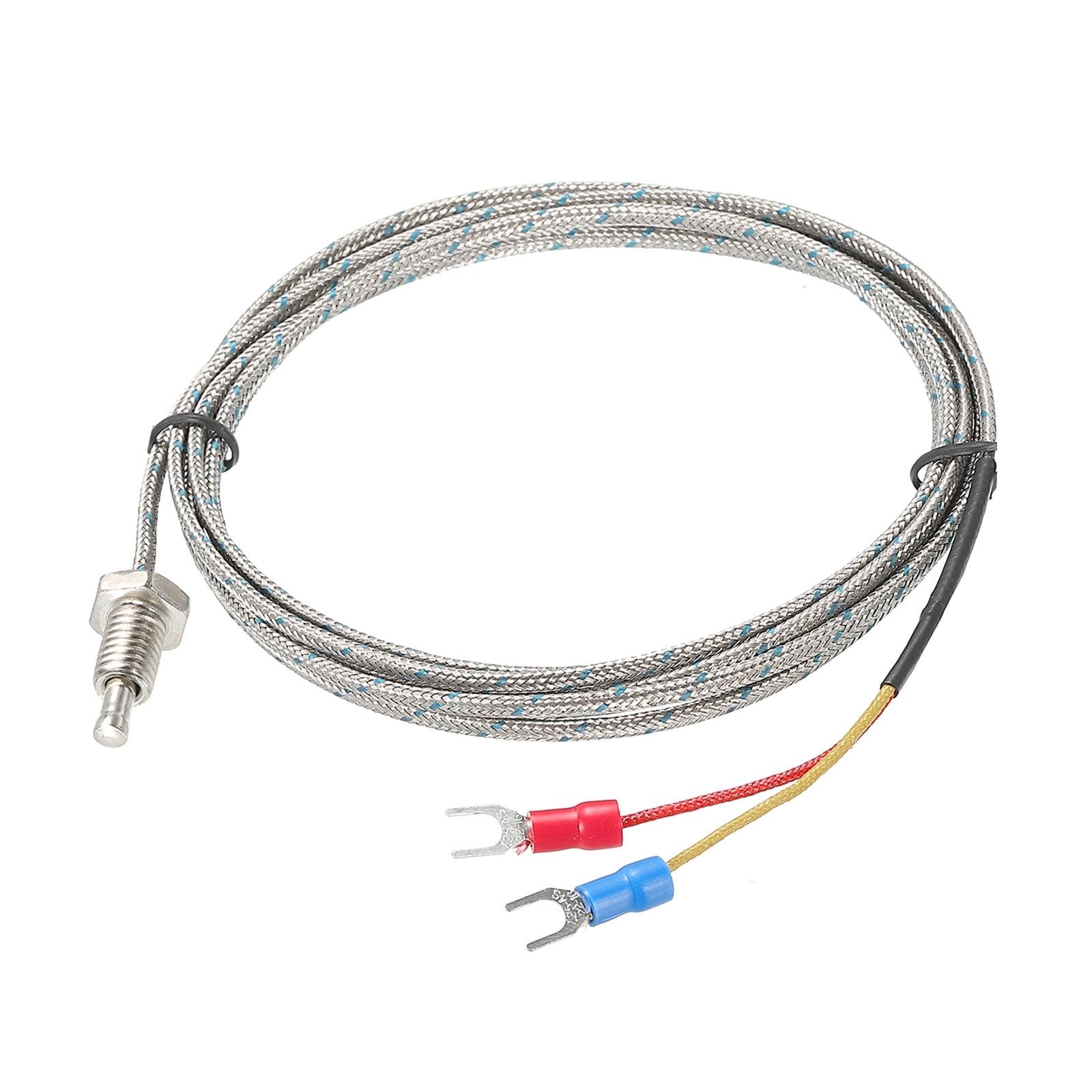 Temperature Sensor M8 Screw Temperature Probe Thermocouple J Type 6.6ft ...