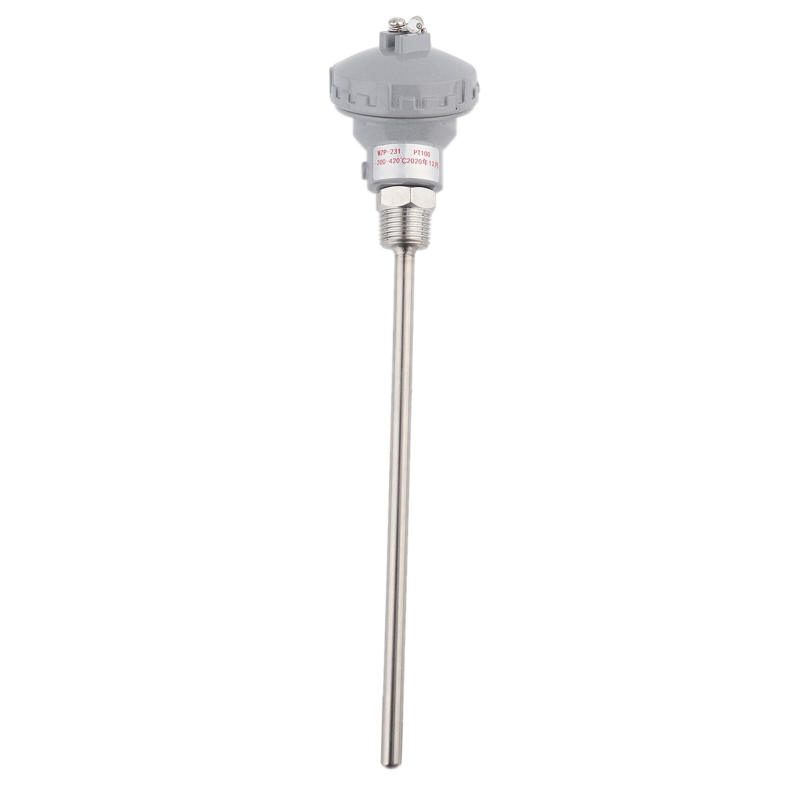 Temperature Sensor-RTD PT100 Temperature Sensor Probe 1/2" NPT Thread ...