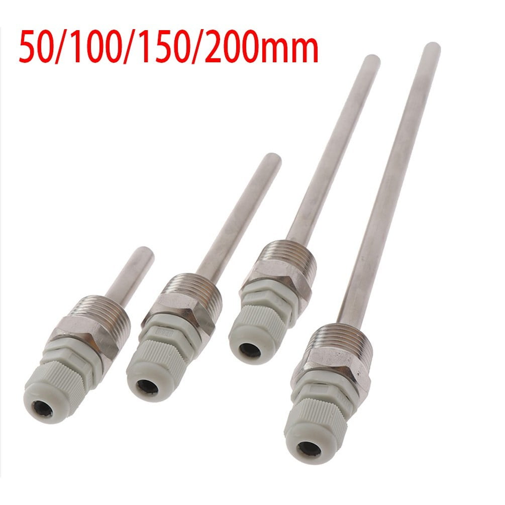 Temperature Sensors 50-200Mm Stainless Steel Thermowell 1/2 Npt Fit Dia ...