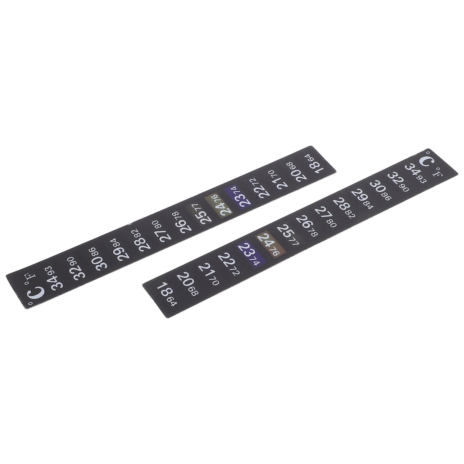 HOMEMAXS Black PET Aquarium Thermometer Stickers for Home Use with ...