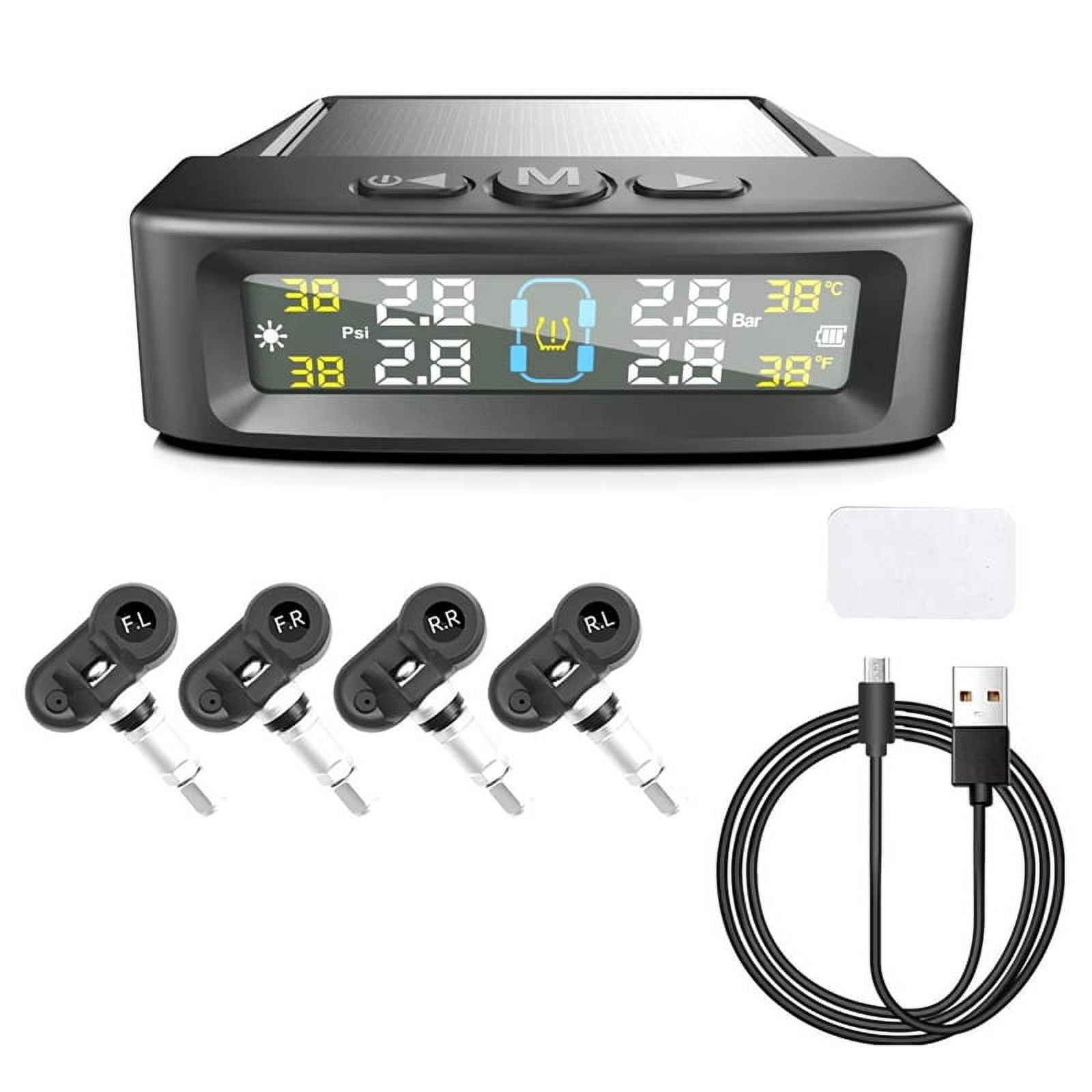 Temperature Warning Fuel Save Tire Pressure Monitoring System Solar ...