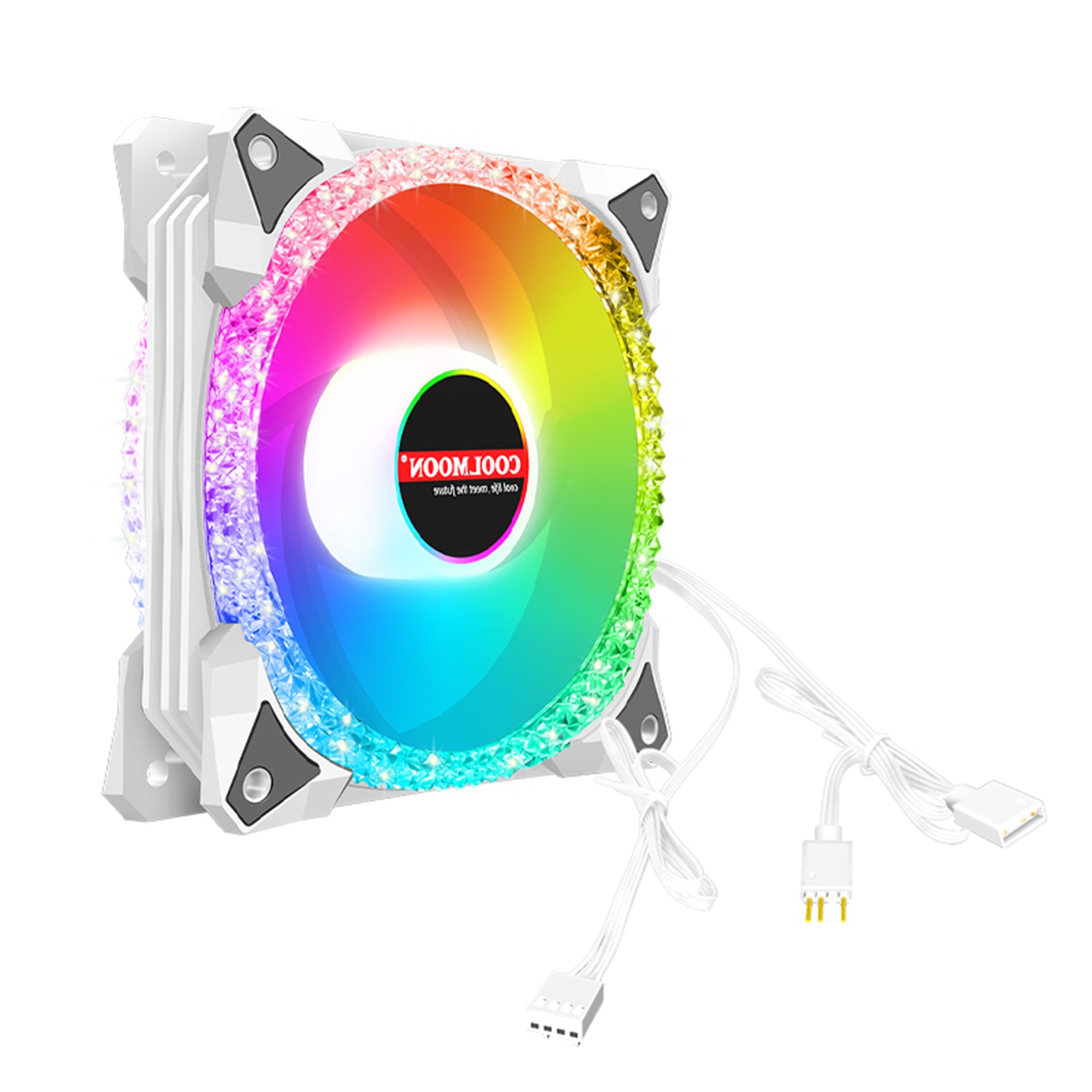 Temperature-controlled Fan 12CM Double Aperture Computer Water-cooled ...