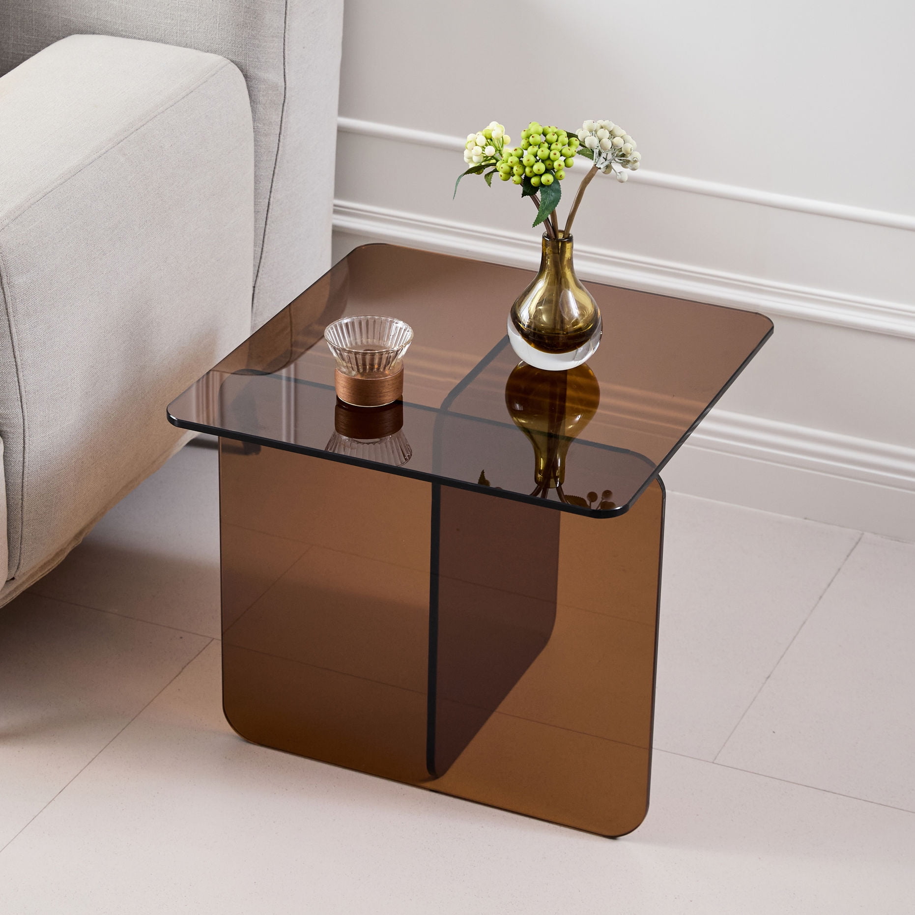 Tempered Brown Glass Display Table | Suitable for School, Trade Show ...