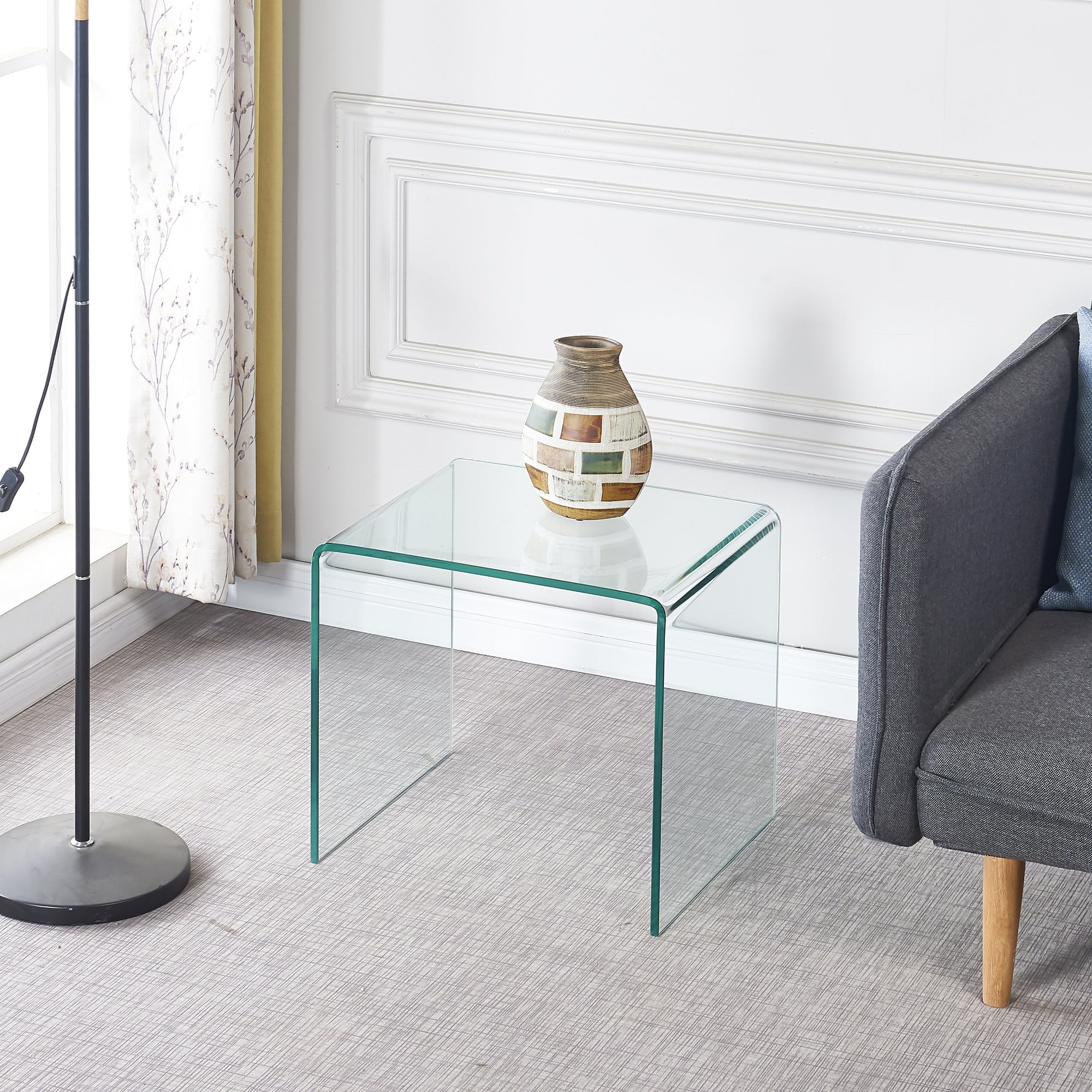 Tempered Clear Glass Side & End Table - Walmart.com