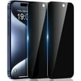Tempered Glass 2 Pack Privacy Screen Protector for iPhone 15 Plus ...