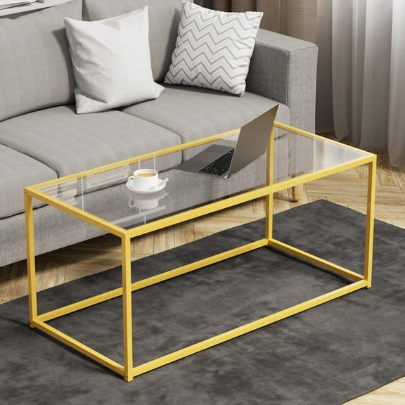 Coffee Table Glass, Minimalist Square Tables for Living Room, Modern ...