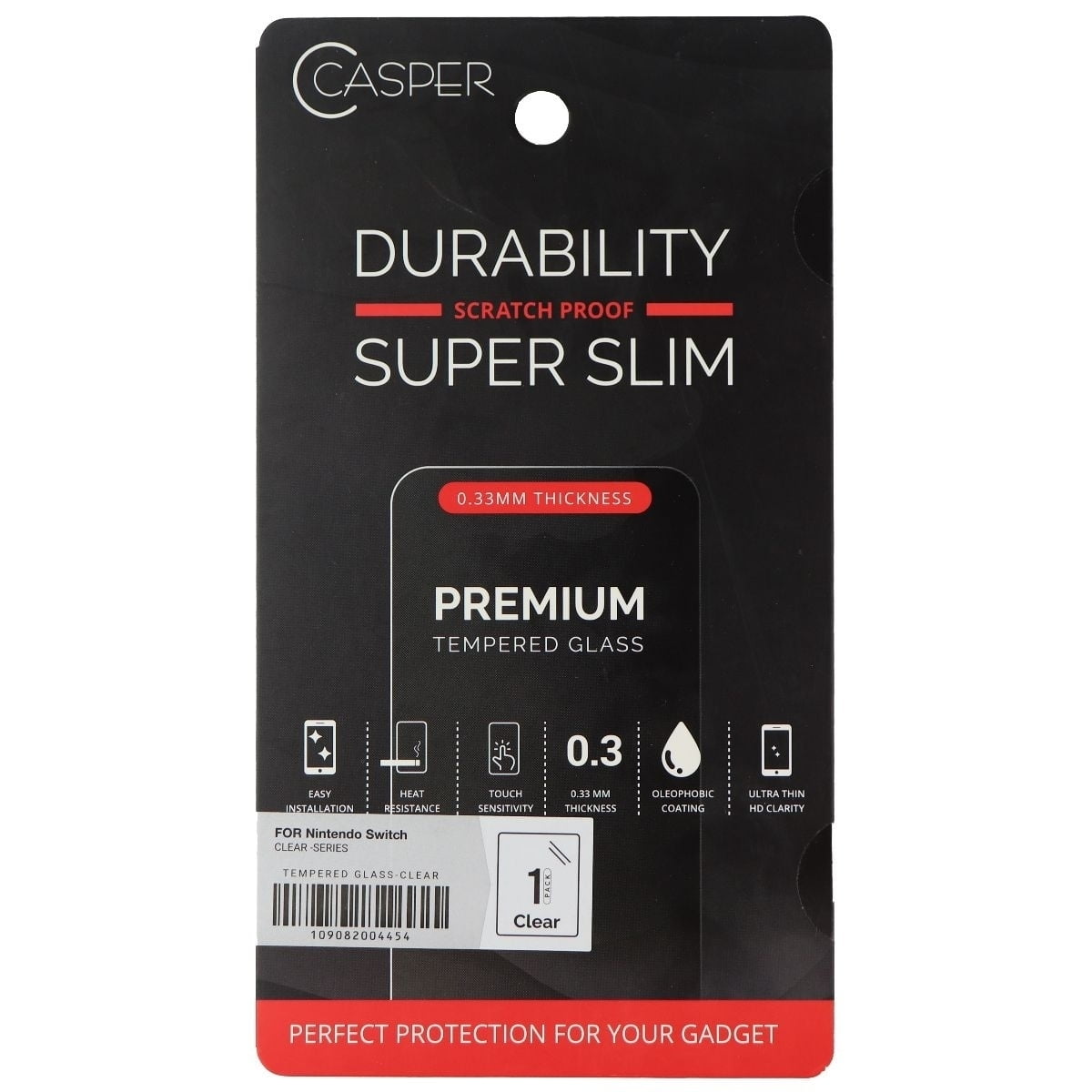 Tempered Glass Compatible For Nintendo Switch (Casper / Clear Series ...