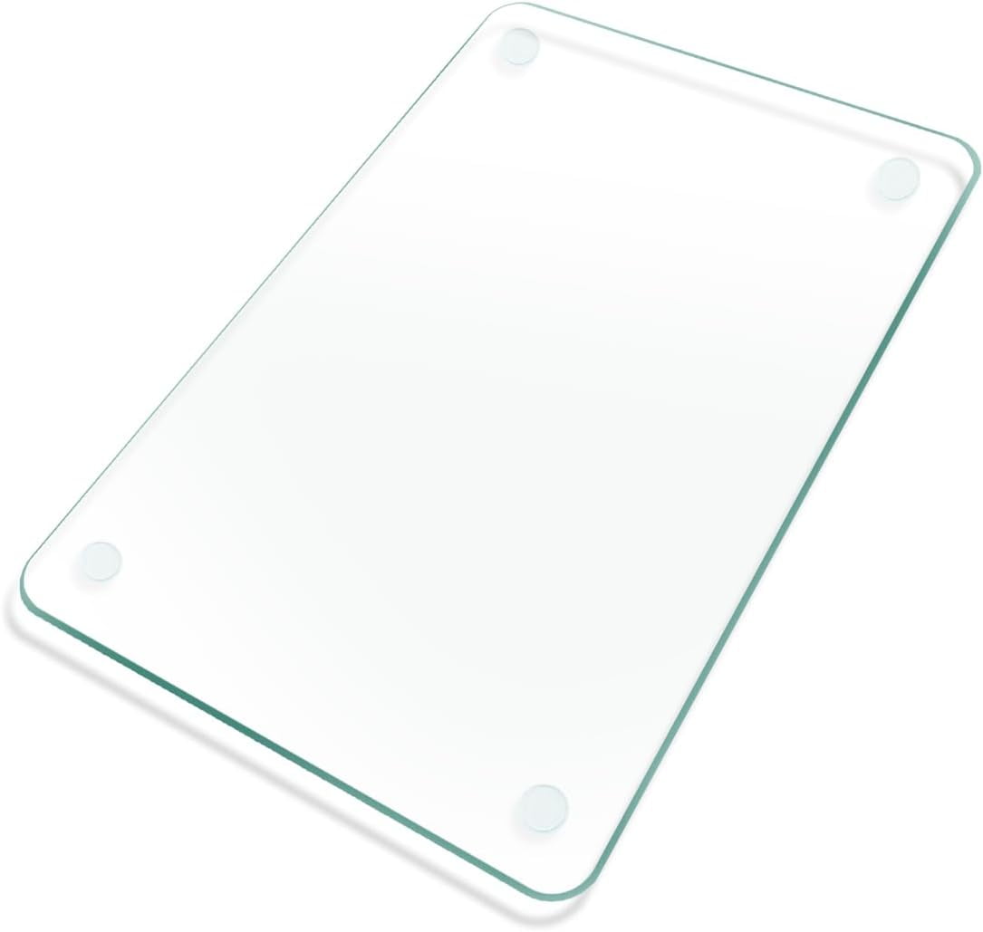 Tempered Glass Cutting Board, 12x8" Cutting Board for Kitchen Counter ...