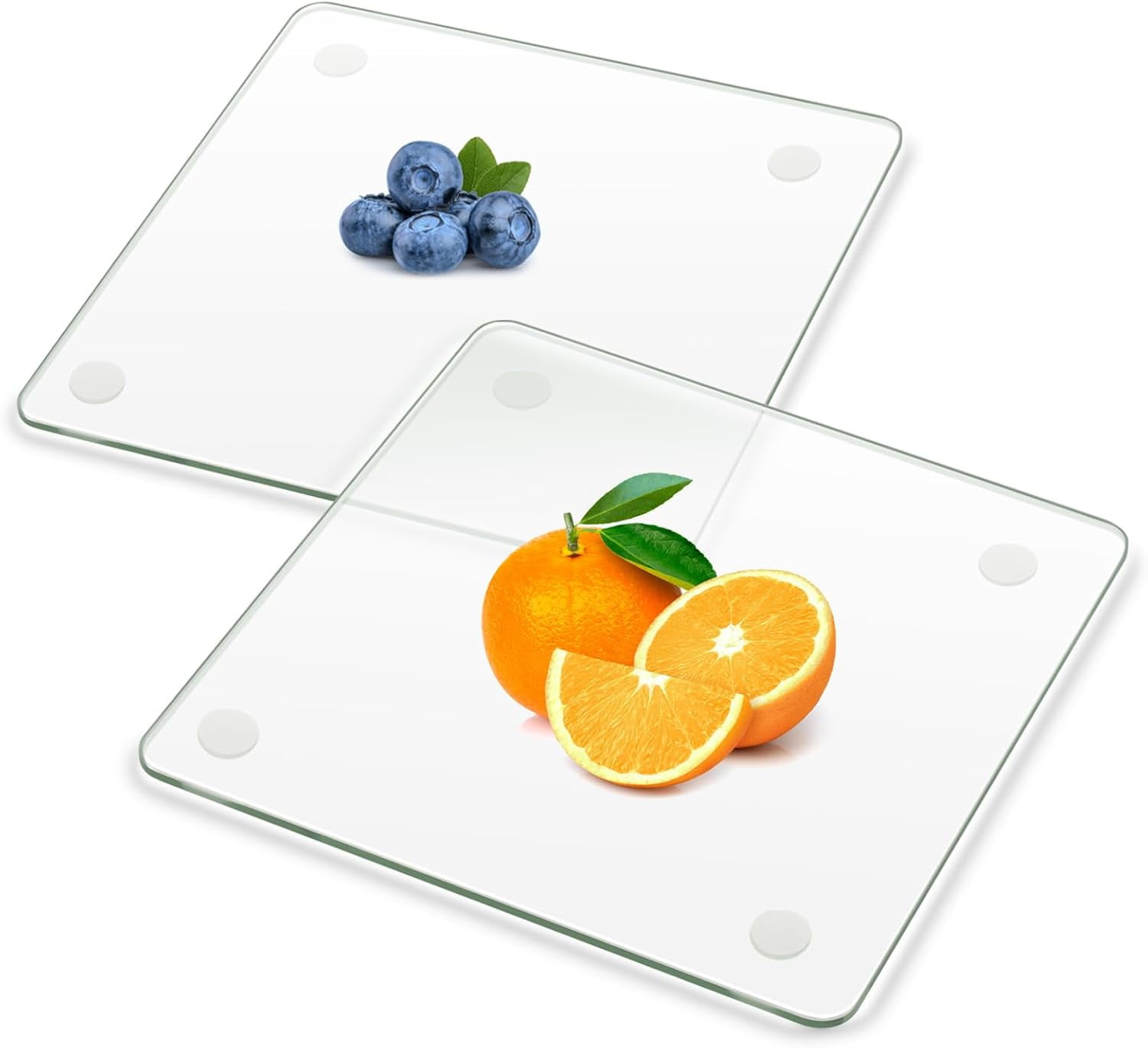 Tempered Glass Cutting Board, 2 Pack Glass Cutting Board for Kitchen ...